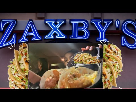 Trying Zaxby’s New Chicken Tacos 🌮 - YouTube