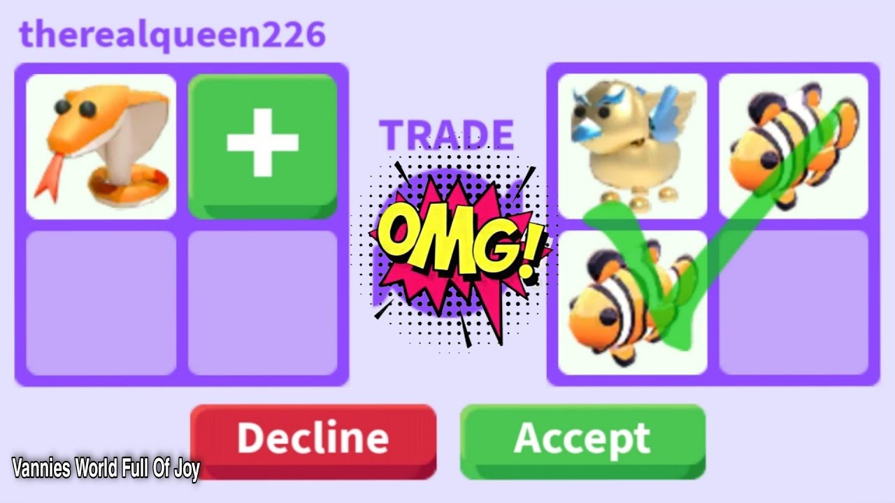 🤯🐍 WHAT PEOPLE TRADE FOR COBRA PET IN ADOPT ME ROBLOX || Vannies world ...