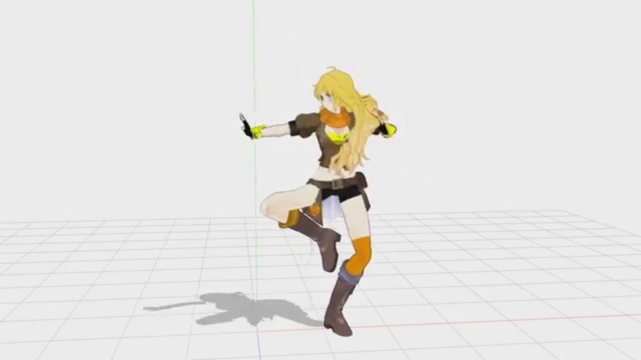 MMD Test RWBY Warframe emote Aquarid - YouTube