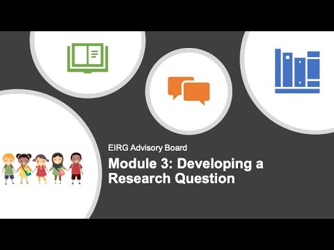 Module 3: Developing a Research Question - YouTube