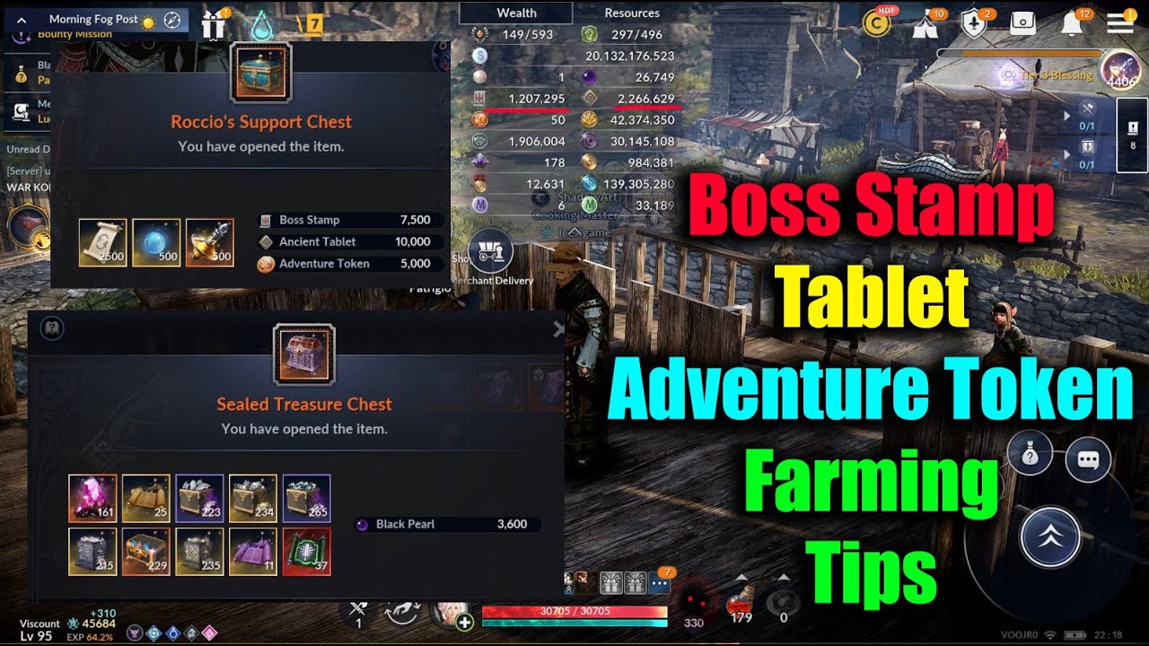 Black Desert Mobile Boss Stamp Tablet Adventure Token Farming Tips ...