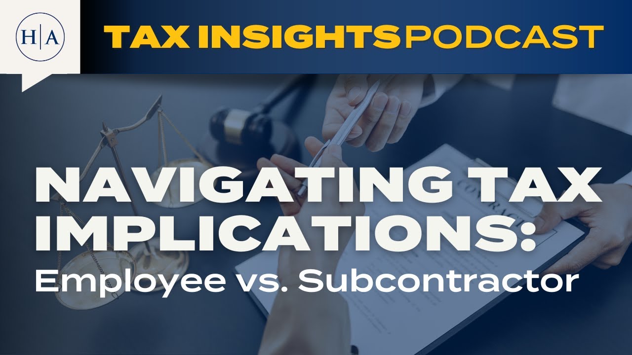 Navigating Tax Implications: Employee vs. Subcontractor - YouTube
