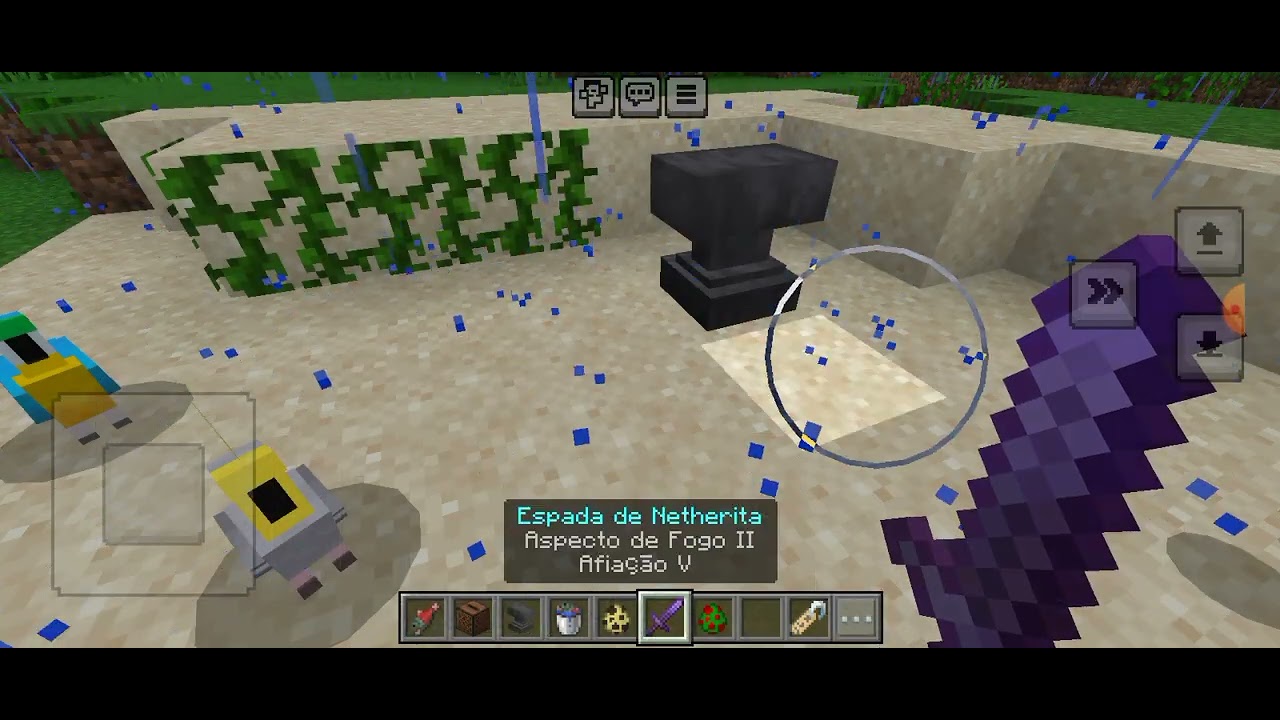como fazer uma espada de nederita encantada com aspecto de fogo 2 e ...