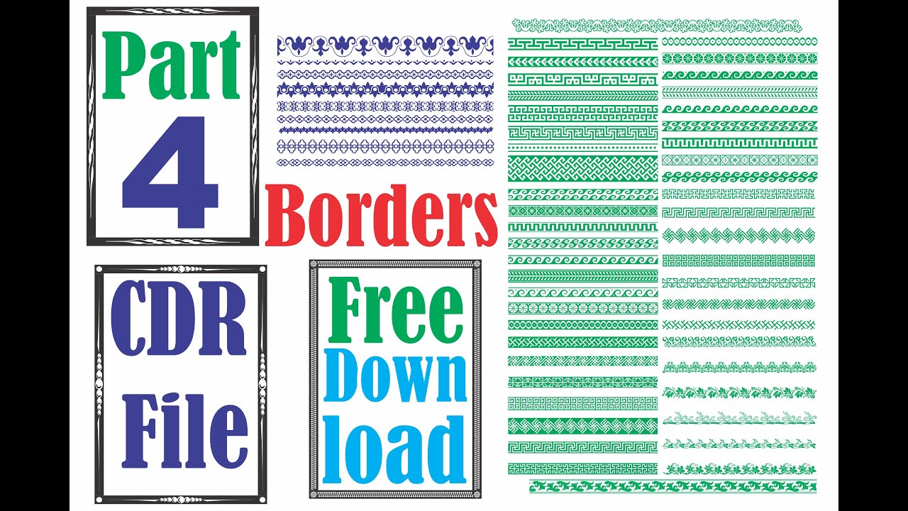 border cdr file free download/border in cdr format part 4 by HMS Zaheer ...