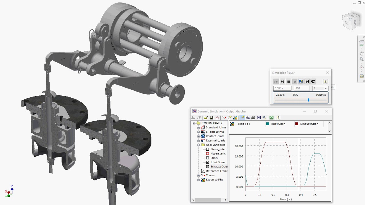 Caprotti Valve gear -26 deg - YouTube