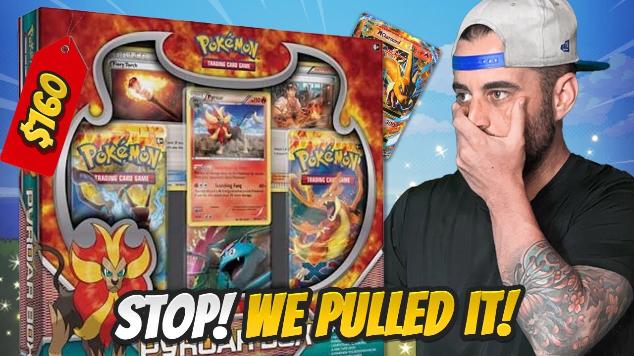 SECRET RARE ZARD PULL?! - Opening a Pokemon XY Flashfire Pyroar Box ...