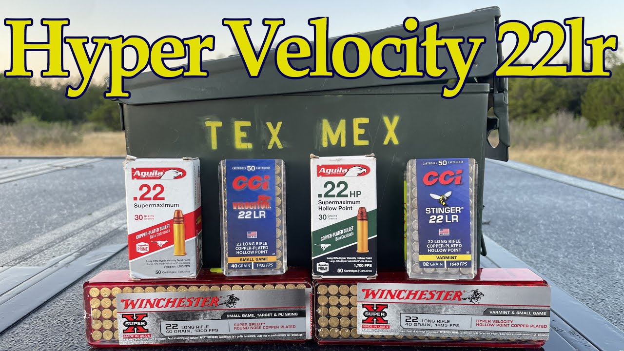 22 Long Rifle Hyper Velocity Accuracy/Precision - YouTube