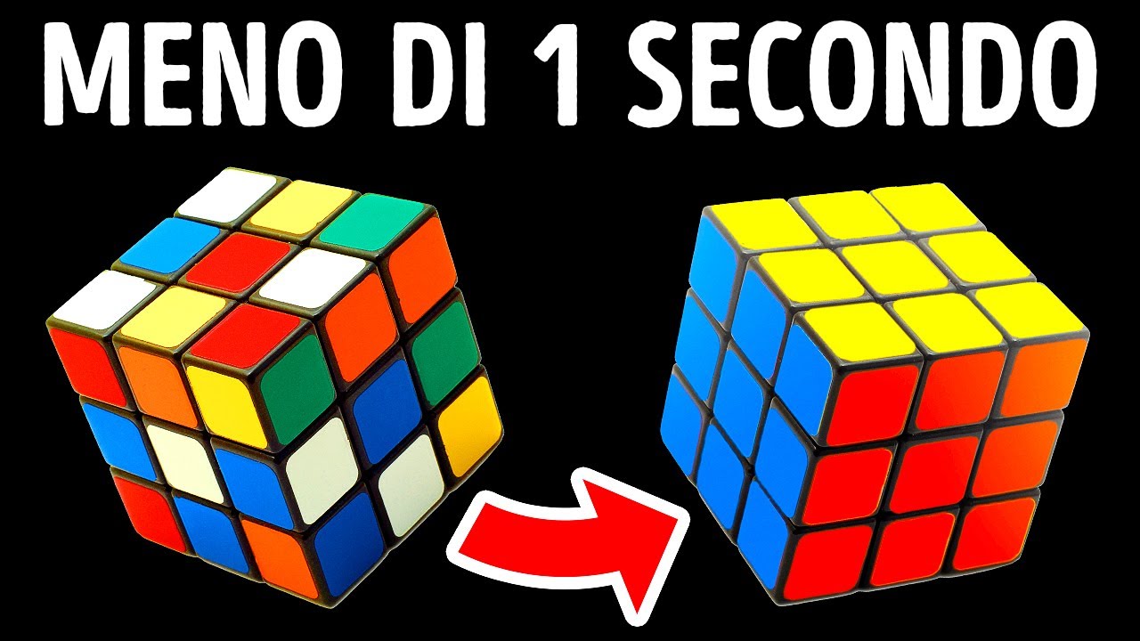 Ecco Come Risolvere Il Cubo Di Rubik In Meno Di 1 Secondo - YouTube