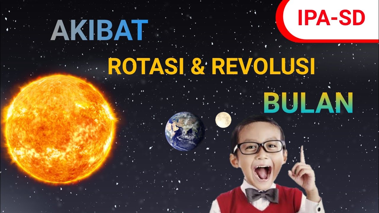 ROTASI DAN REVOLUSI BULAN - IPA SD - YouTube