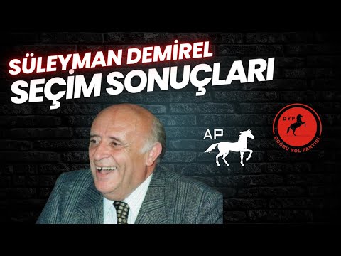 Süleyman Demirel Kaç Oy Aldı ? Seçim Sonuçları Adalet Partisi & Doğru Yol Partisi #süleymandemirel