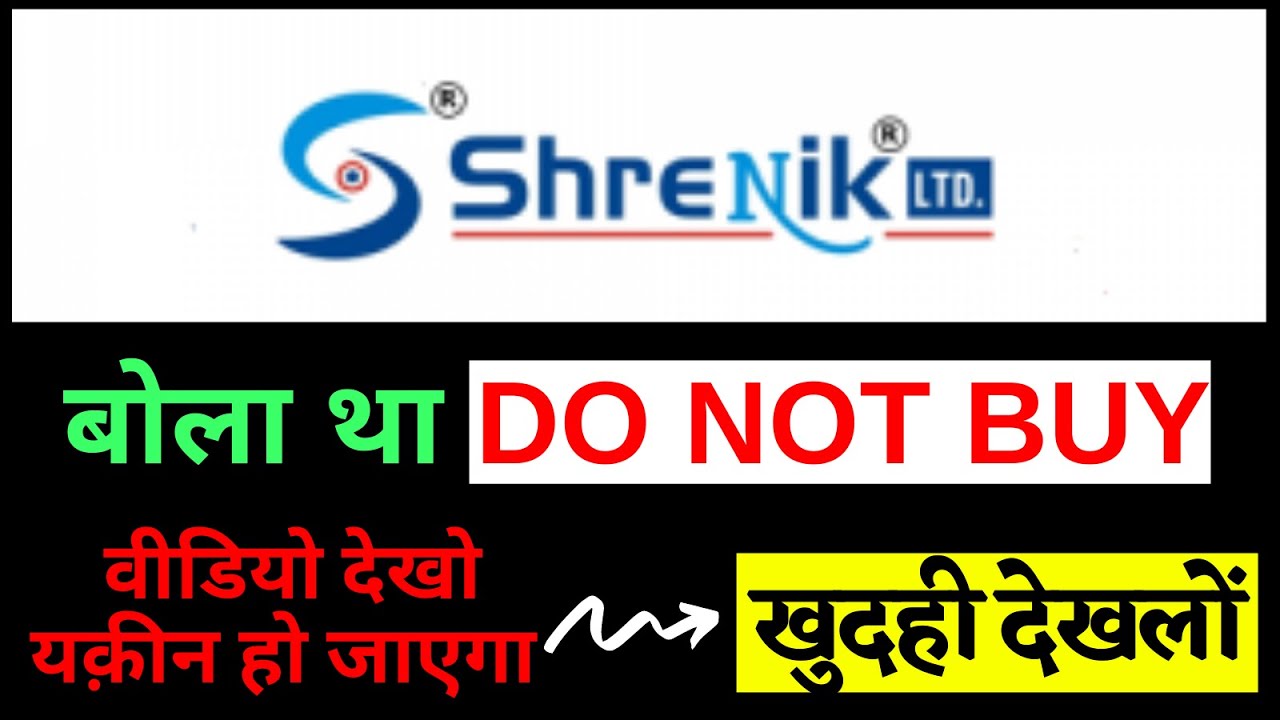 Shrenik Share News - Shrenik Share Ltd Share (Do Not Buy This Penny ...