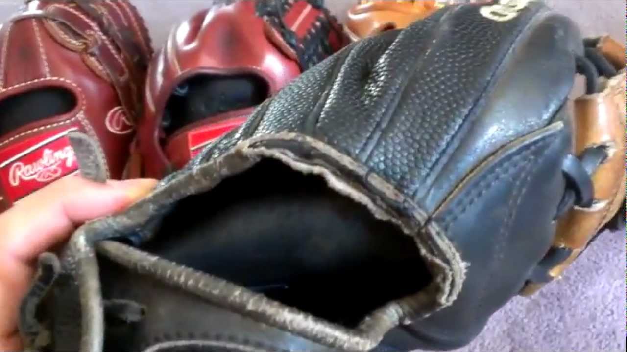 My Baseball Glove Collection - YouTube