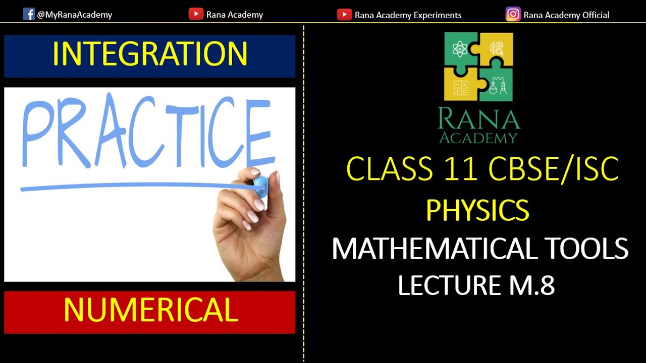 Numerical On Integration | Physics | Mathematical Tool | Class 11 CBSE ...