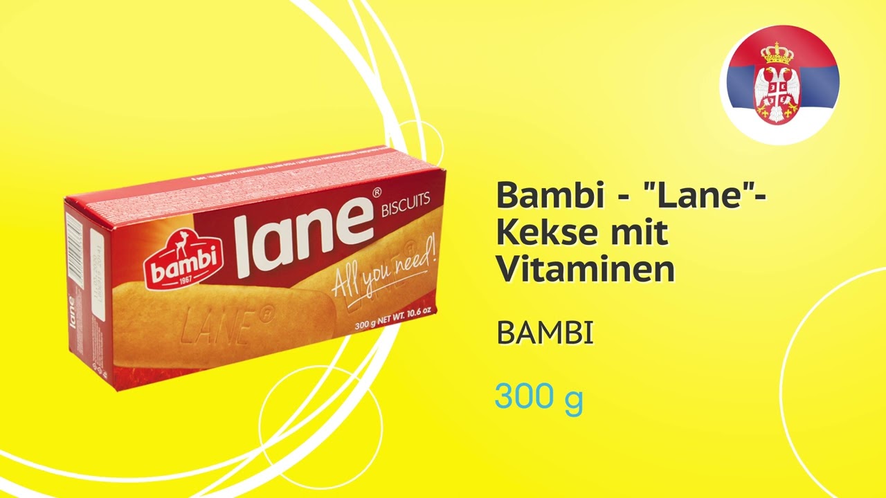 Bambi - "Lane"- Kekse mit Vitaminen - YouTube