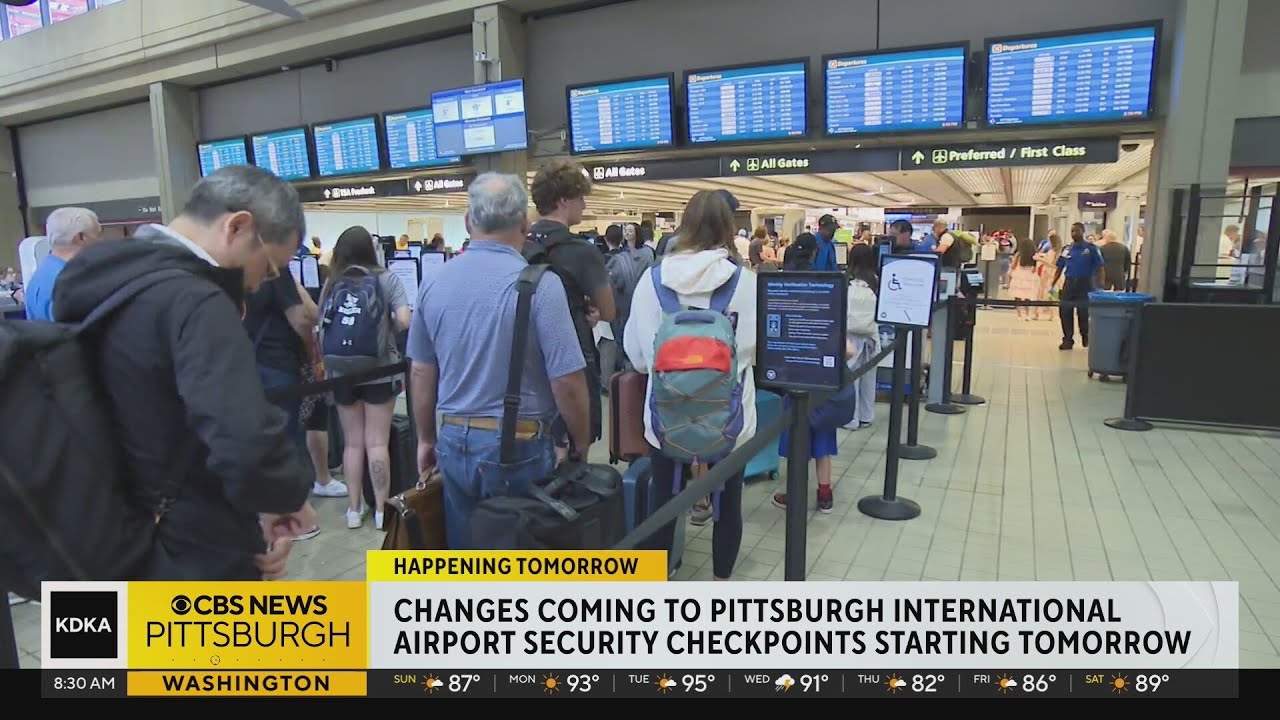 TSA changes at Pittsburgh International Airport start on Monday - YouTube