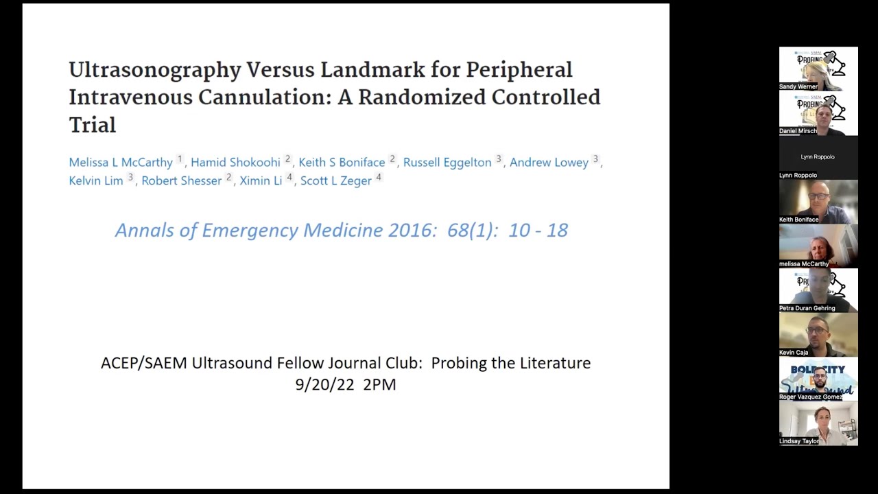 ACEP SAEM National US Journal Club - DVT and Vascular Ultrasound ...