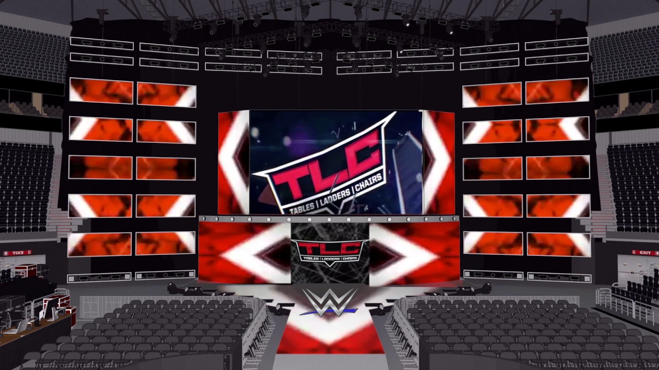 WWE TLC 2016 Set: AJ Styles vs Dean Ambrose for the WWE World Title ...