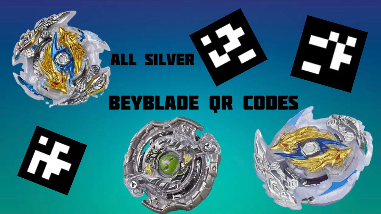 All Silver Beyblade QR Codes - BEYBLADE BURST APP - YouTube
