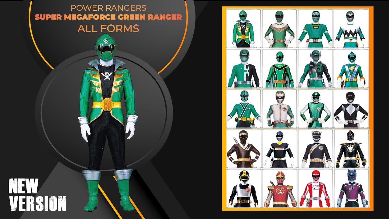 Power Ranger Super Megaforce Green Ranger All Form - YouTube