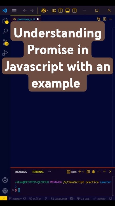JavaScript Promises Made Easy! Simple Explanation with Example" - YouTube