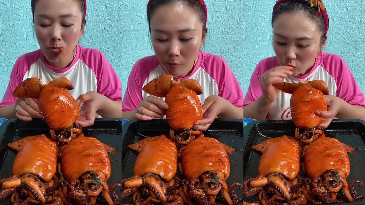 Asmr Spicy Seafood Boil Crab Octopus Scallop Enoki Mushroom37 Youtube