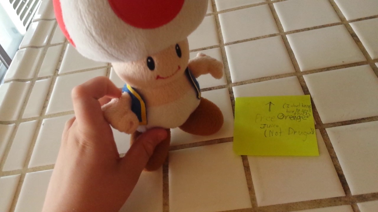 Mario slips Toad a Sleeping Potion Plush Video - YouTube
