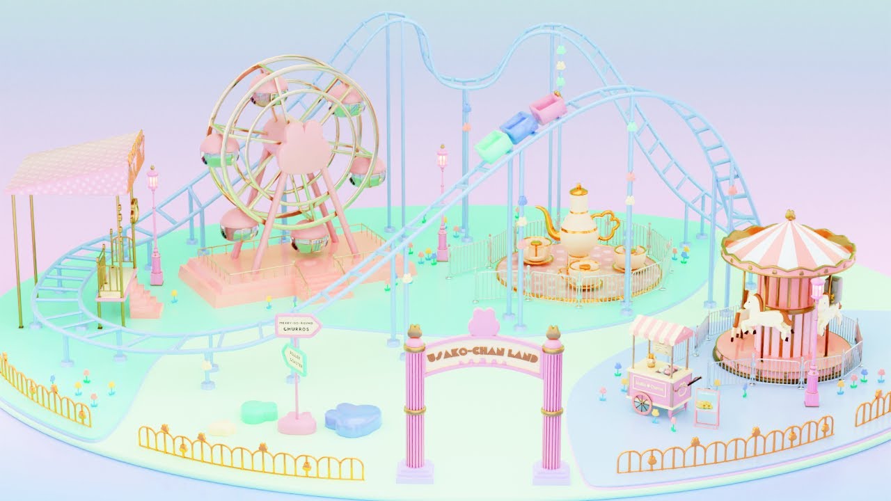 うさこランド Usako-chan LAND 3DCG Animation short film - YouTube