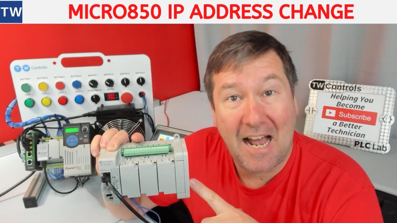Replacing the IP Address on a Micro850 PLC - YouTube