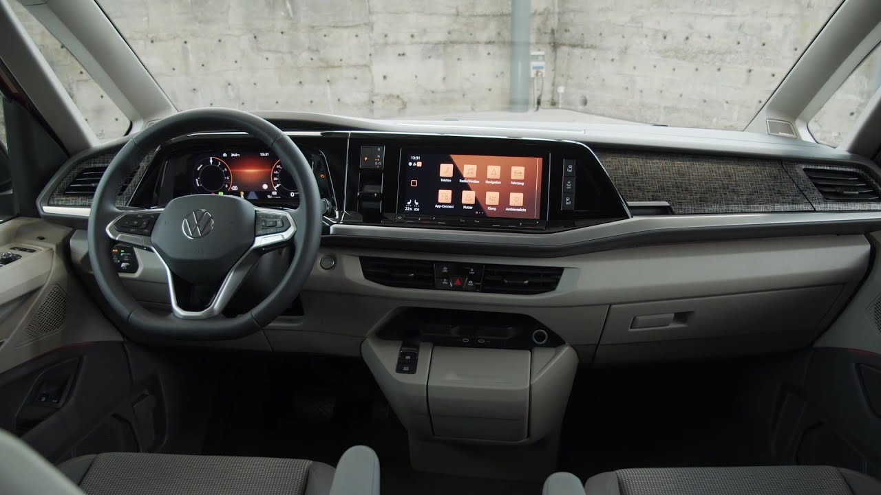 The new Volkswagen Multivan Interior Design - YouTube