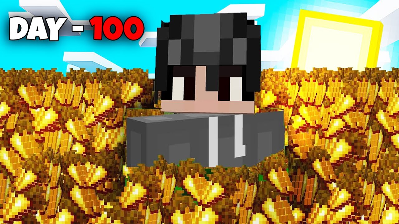 We Collected 1,000,000 Golden Carrots In 100 Minecraft Days | Part - 2 ...