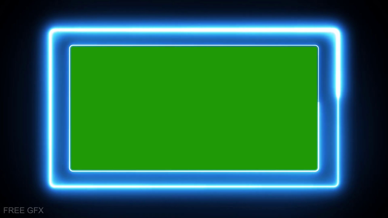Neon Lighting Frame - Glowing Border - Neon Frame - blueneon - Animated ...