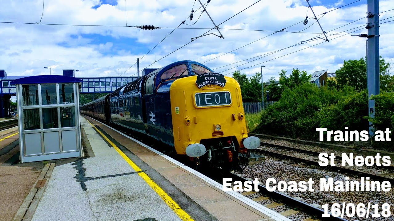 Trains at St Neots, ECML | 16/06/18 - YouTube