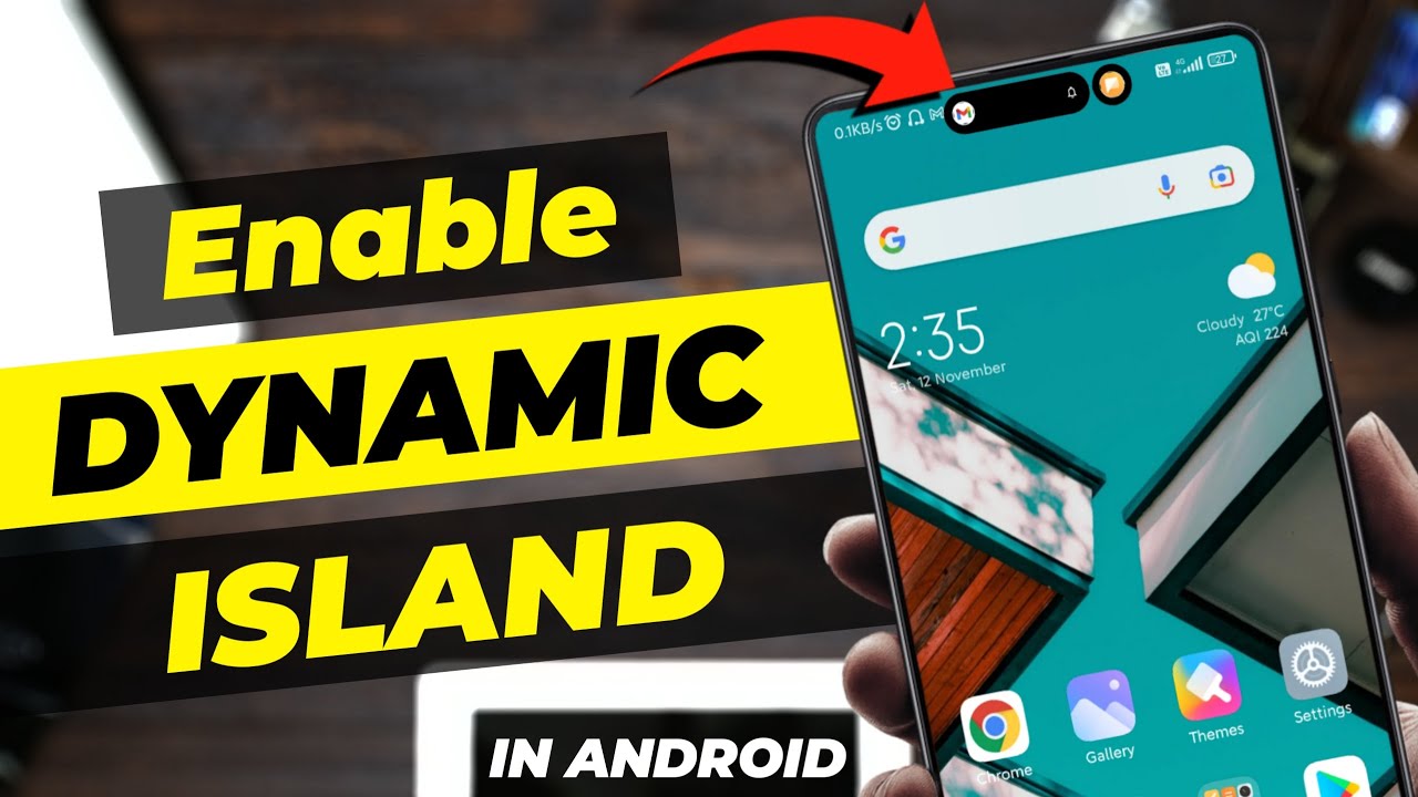 How To Enable Dynamic Island On Android phone | Dynamic Island Android ...