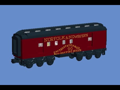 How To Build A Lego Norfolk & Western Mail Car 2/2🇺🇸 - YouTube