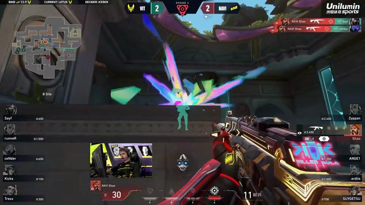 NAVI Shao 4K clutch against Team Vitality | VCT EMEA 2024 - YouTube