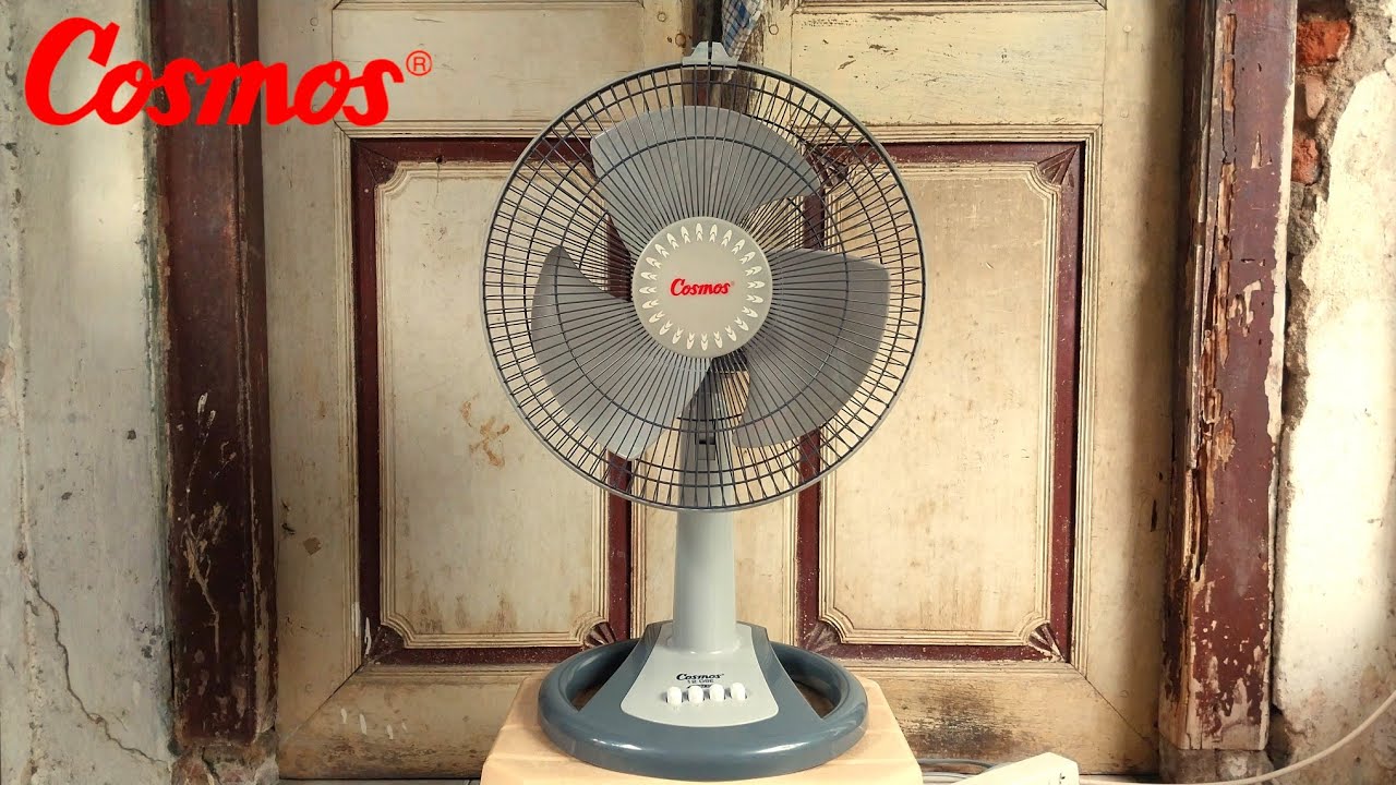 12" Cosmos 12-DSE Desk Fan - YouTube