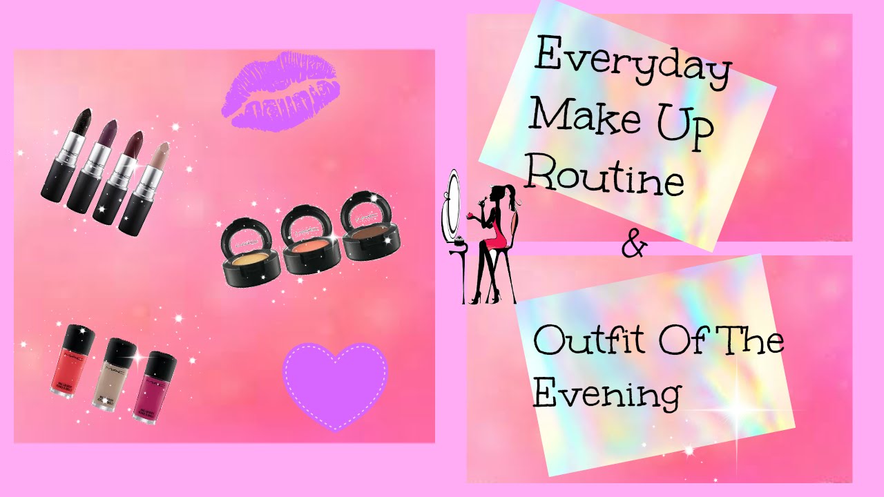 Daily Make Up Routine and Outfit Of The Evening ! ♡ - YouTube