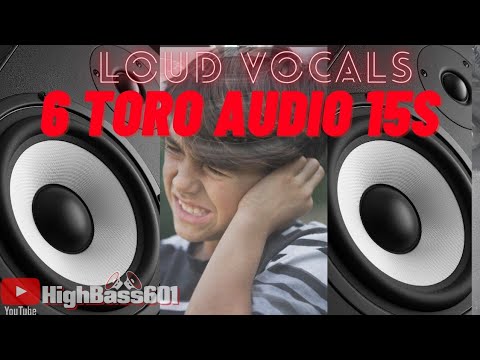 LOUD VOCALS WITH | 6 TORO TECH AUDIO 15'S | NO WALL | 2 DEAF BONCE AAB7900.1 - YouTube