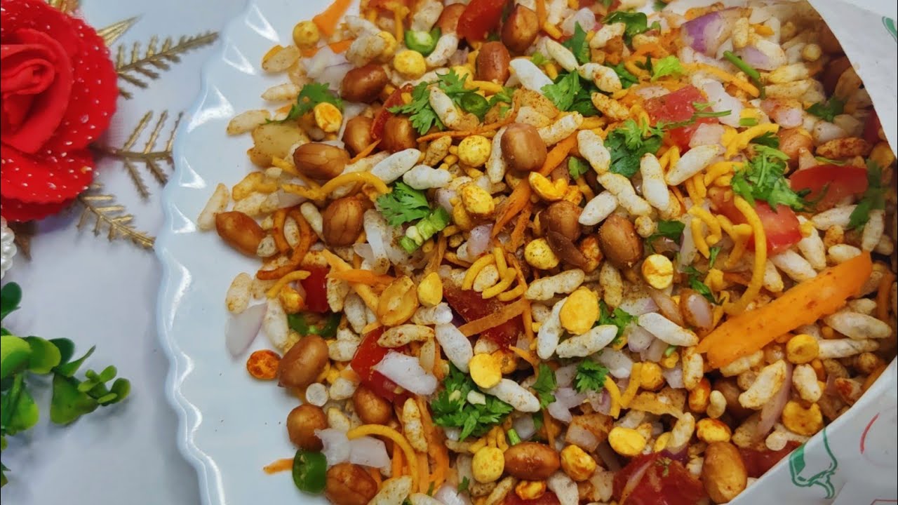 5 Minutes Bhel Chaat Recipe | Street Style Murmura Chaat | Sukha Bhel ...