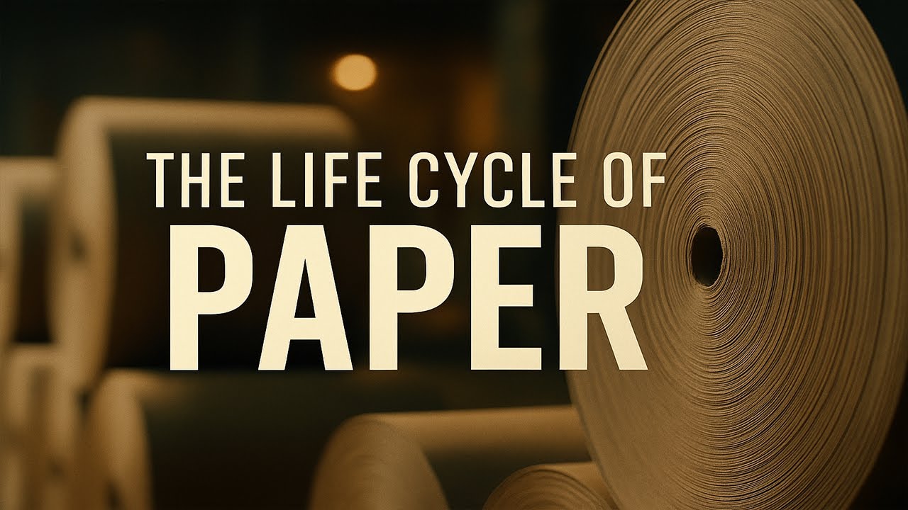 Life Cycle of a Paper Sheet | From Forest to Recycling (Cinematic ...
