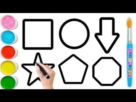 Shapes Song for Toddlers 🎵 | Learn 2D Shapes & Colors | Preschool ...