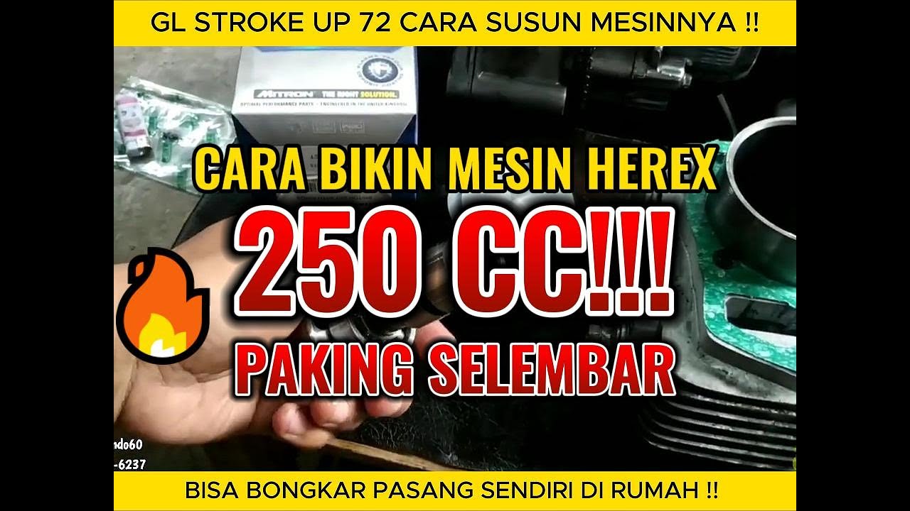 TUTORIAL LENGKAP SUSUN MESIN HEREX 250CC 33HP!! ELEANOR MOTOVLOG - YouTube