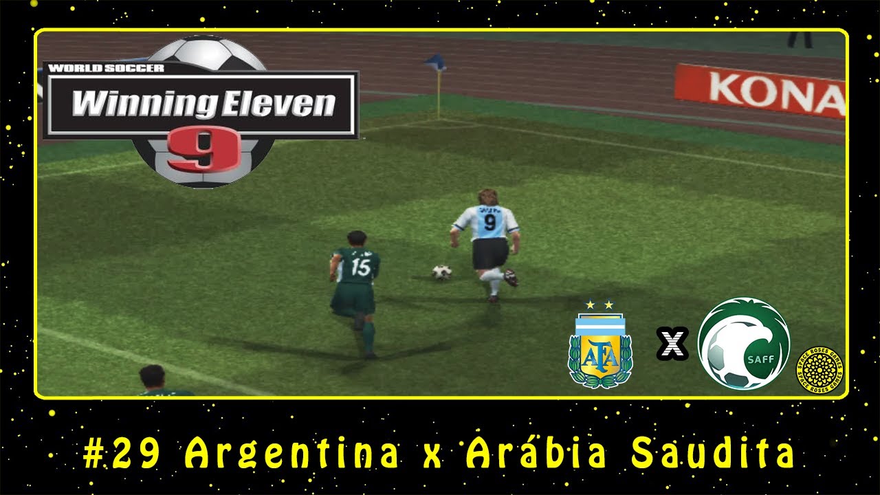 Winning Eleven 9 (PS2) #29 Argentina x Arábia Saudita - YouTube