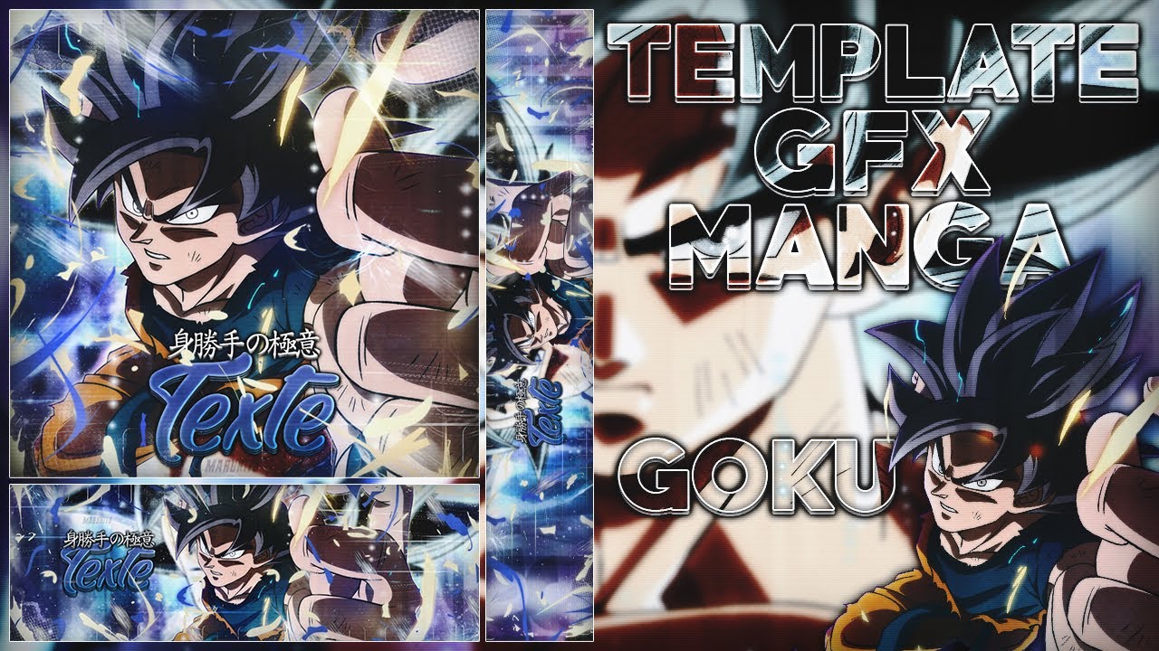 [TEMPLATE] Design Complet Goku Ultra Instinct! (Youtube, Twitter ...