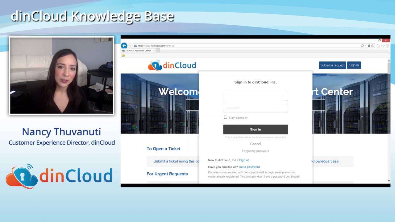Access dinCloud Knowledge Base - YouTube