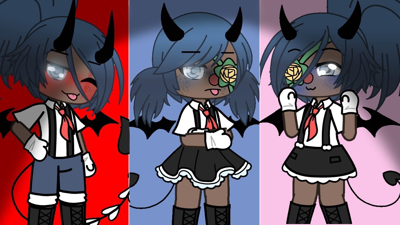 My softie and badie version plus new oc - YouTube
