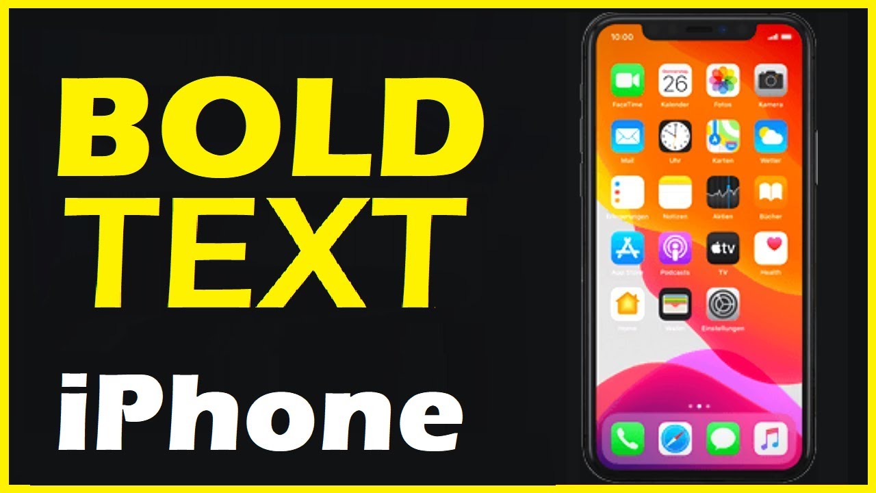 How to Enable Bold Text on iPhone | Enable or Disable Bold Font on ...