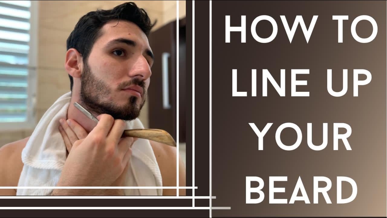 How to line up your beard with a straight razor | men’s grooming| how ...