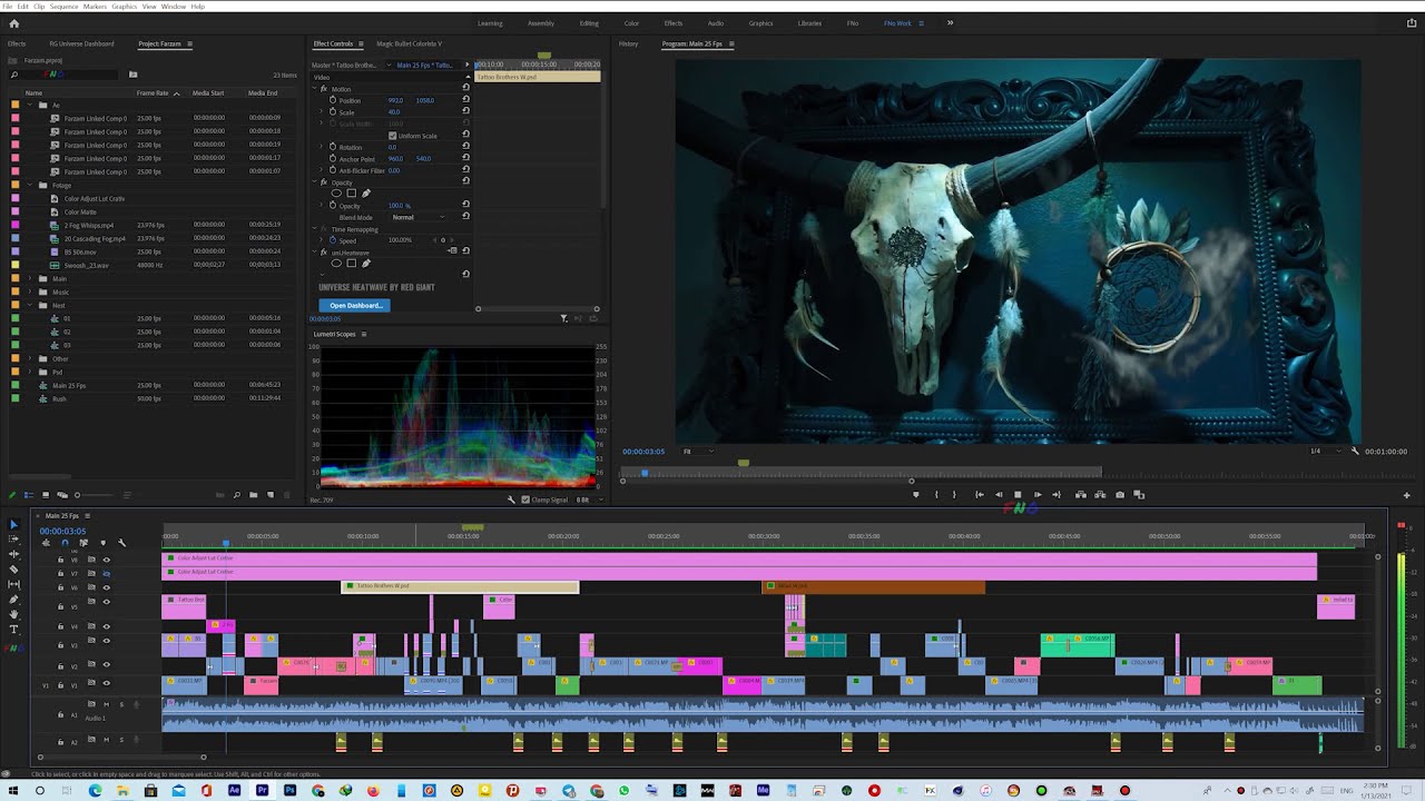 Tattoo Clip_Editing...video editing with Premiere Pro Cinematic Tattoo ...