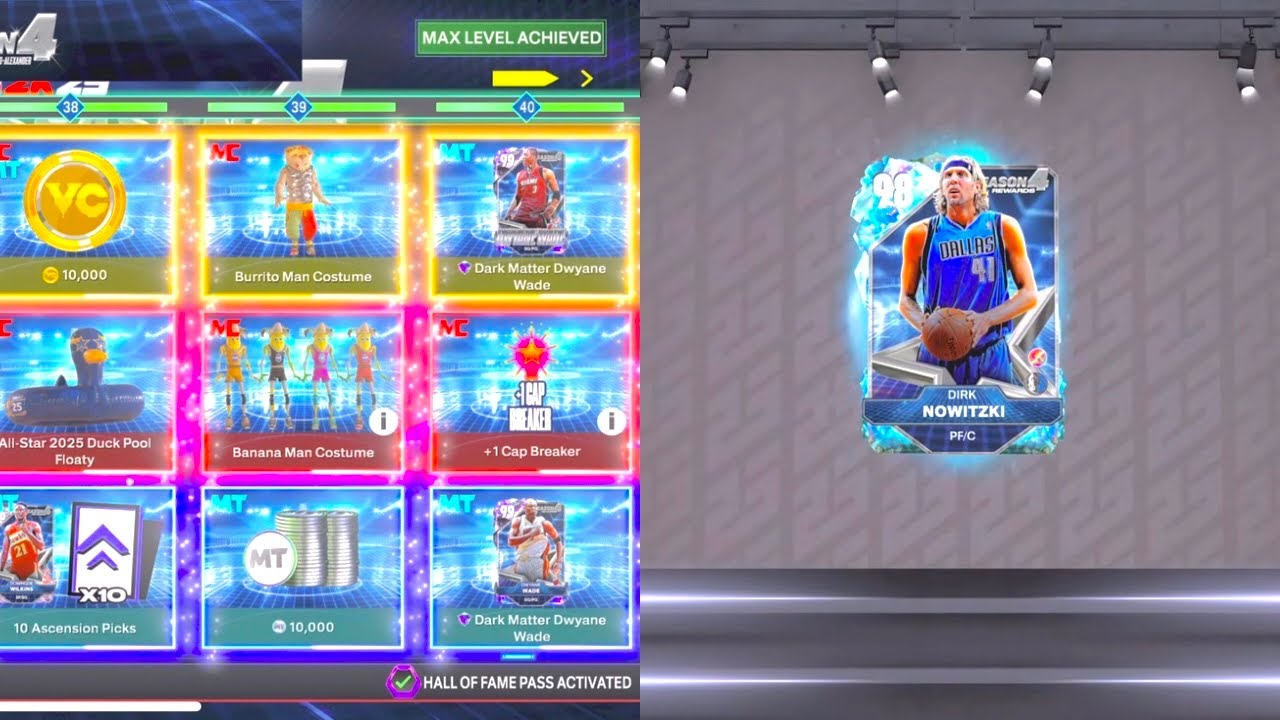 “Bought Hall of Fame Battle Pass in NBA 2K25 MyTeam – INSANE Rewards ...